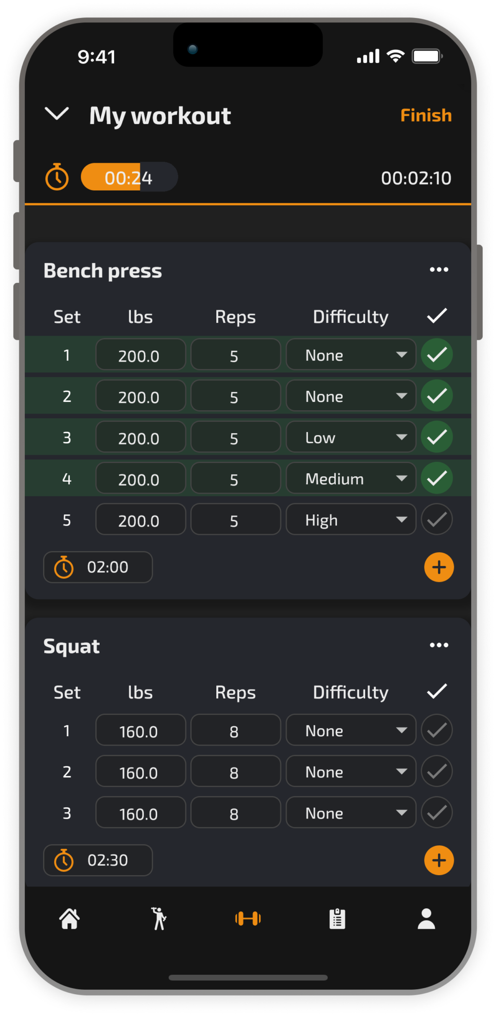 MuscleUp – Gym workout tracker